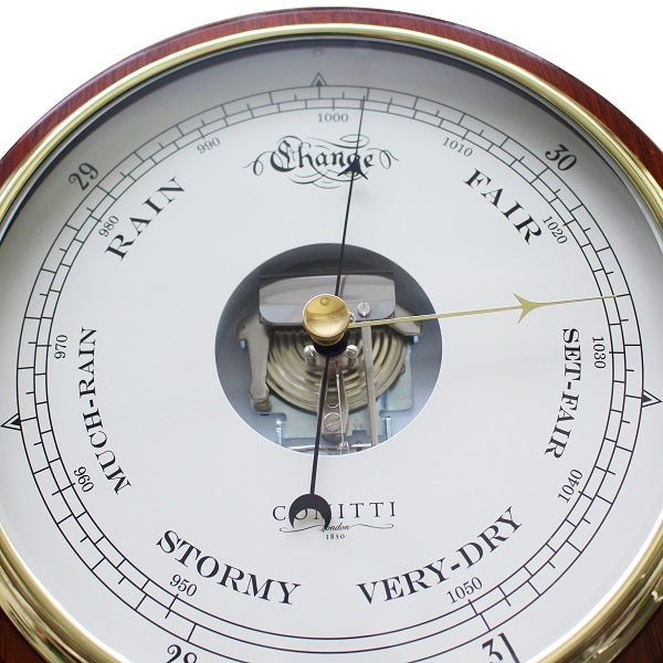 Comitti of London Bracket Barometer with 8" Dial - Metcheck